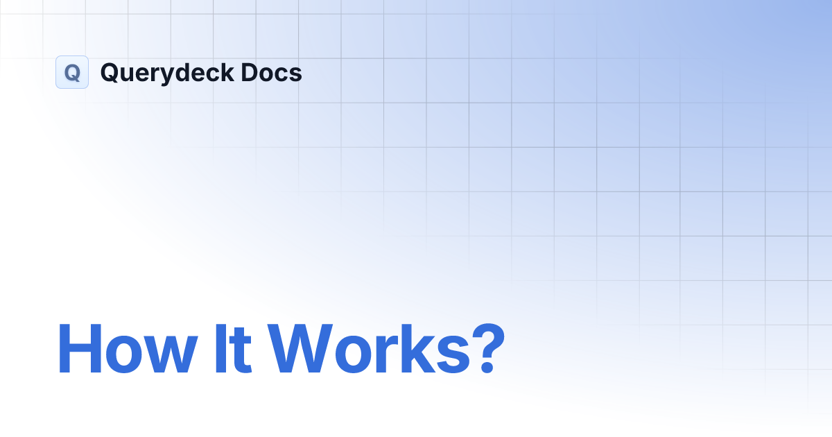 How It Works? | Querydeck Docs